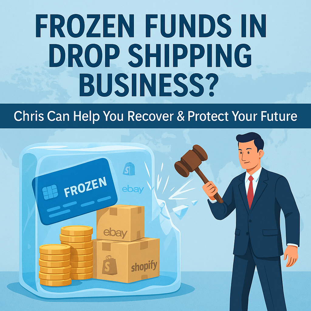 Frozen Funds in Drop Shipping Business – Legal Help from Chris